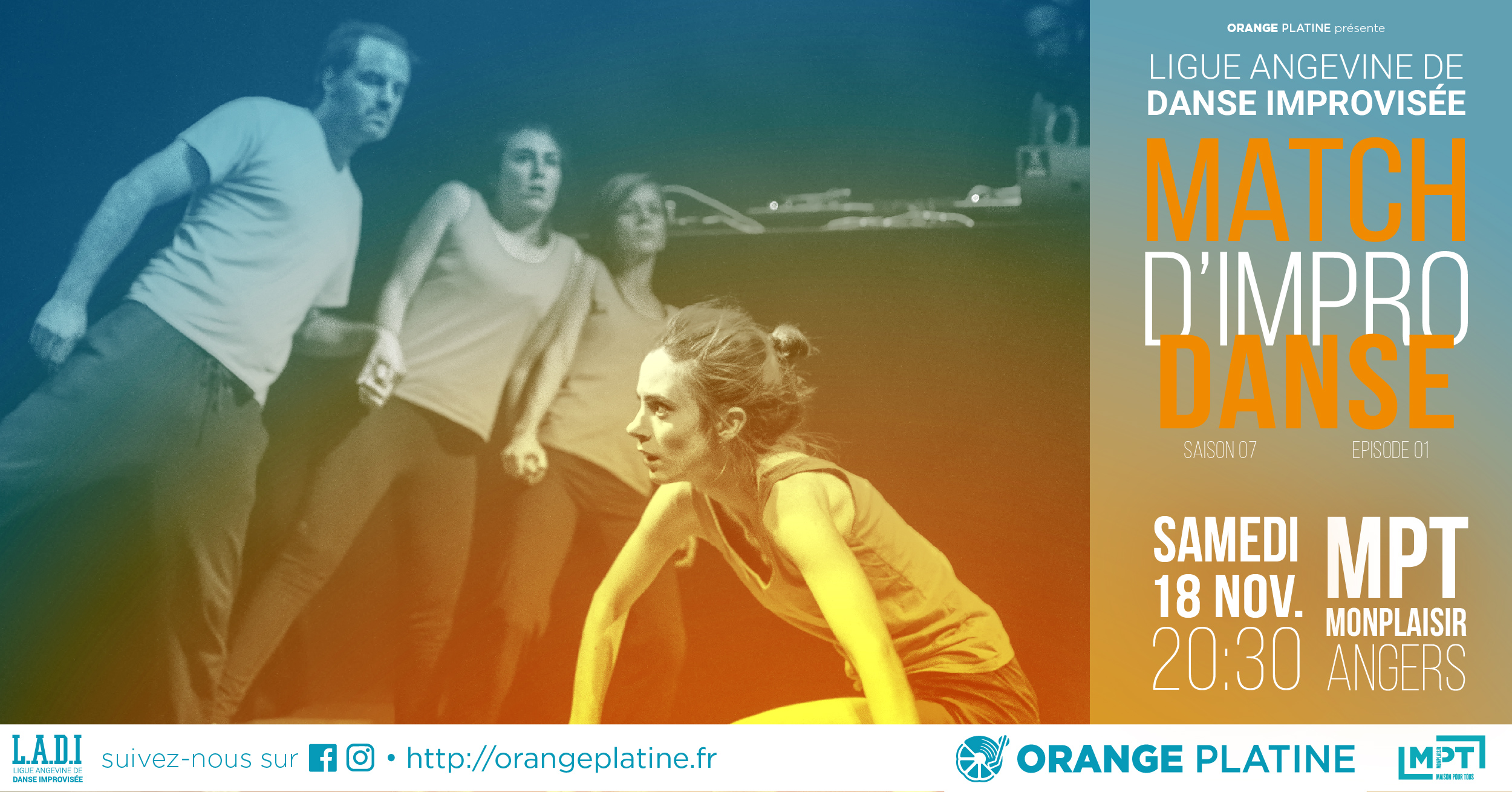 Match d'impro danse • LADI S07E01 @MPT Monplaisir - Angers - Orange Platine
