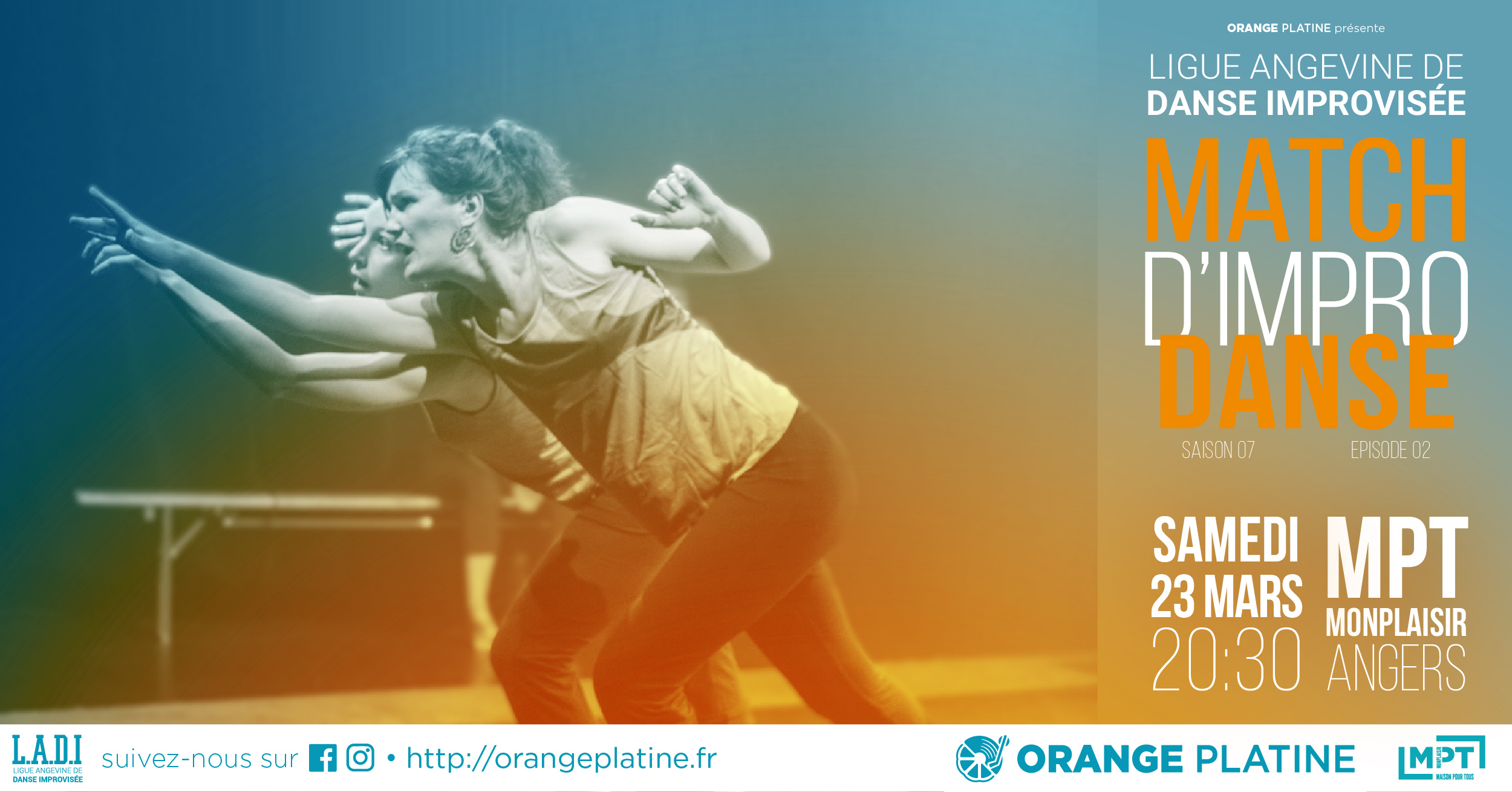 Match d'impro danse • LADI S07E02 @MPT Monplaisir - Angers - Orange Platine